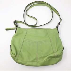 Clarks | Bags | Clarks Leather Green Crossbody Bag | Poshmark